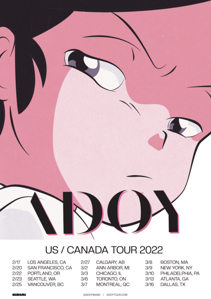 SEOUL-BASED INDIE ROCK BAND ADOY (아도이) ANNOUNCE NORTH AMERICAN TOUR ...